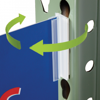 Warehouse Rack Flag Sign Holder - Sightline Display