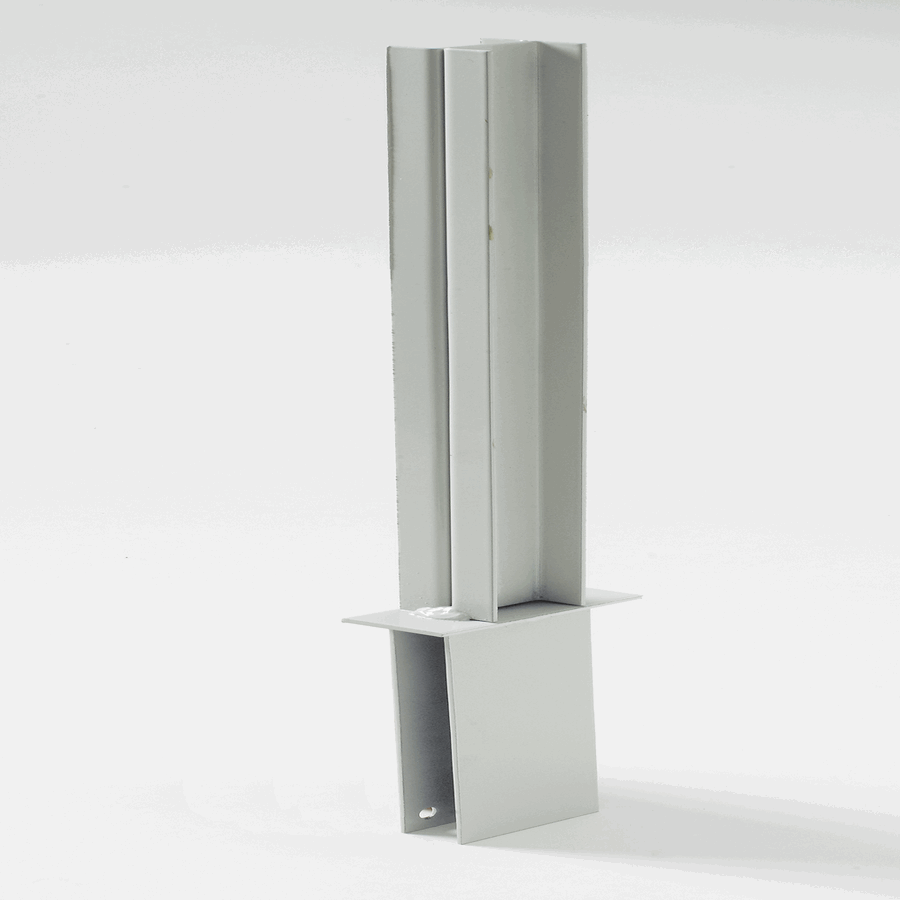 Gondola Header MIDDLE Bracket for 1" Wide Graphics - Sightline Display