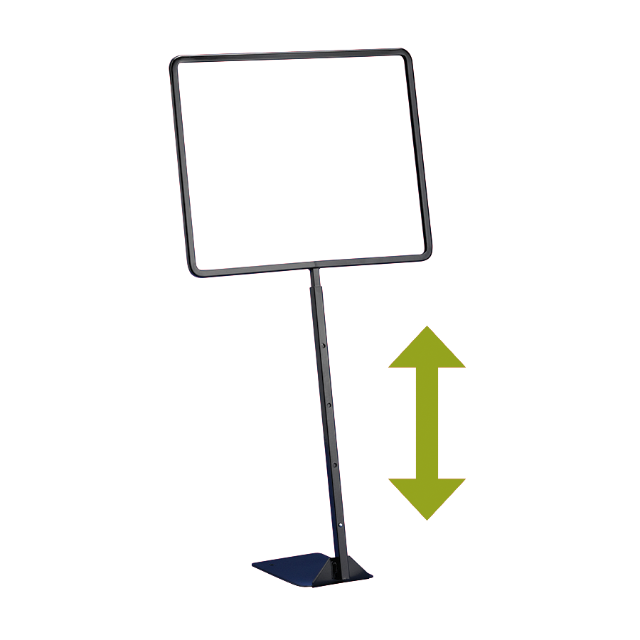 Adjustable Height Sign Frame - Sightline Display